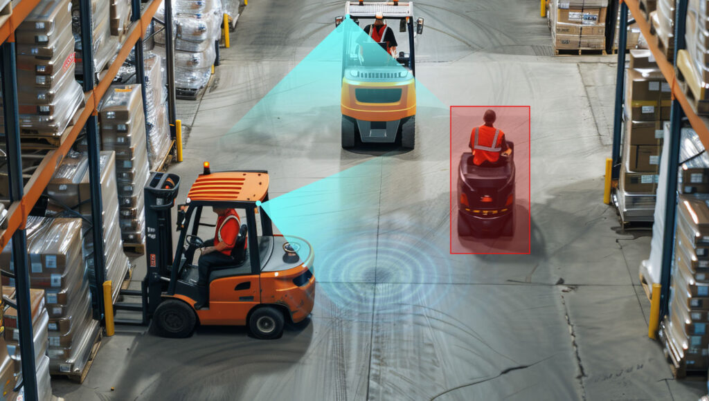 Forklift Collision Avoidance System with Computer Vision | ImageVision.ai